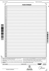 Folha de redação Enem - EducaBras